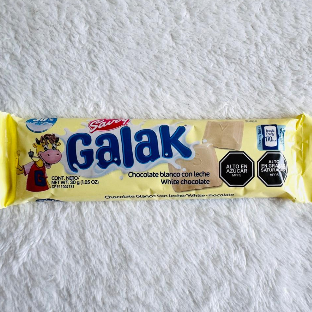 Galak Savoy Chocolate Blanco 30g – LatinoMarket